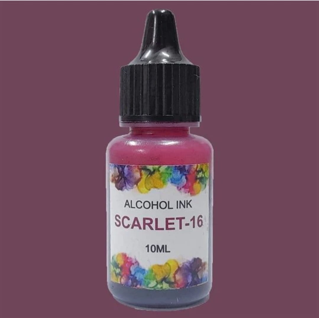 Scarlet Alcohol Ink – Rainbow Art & Craft